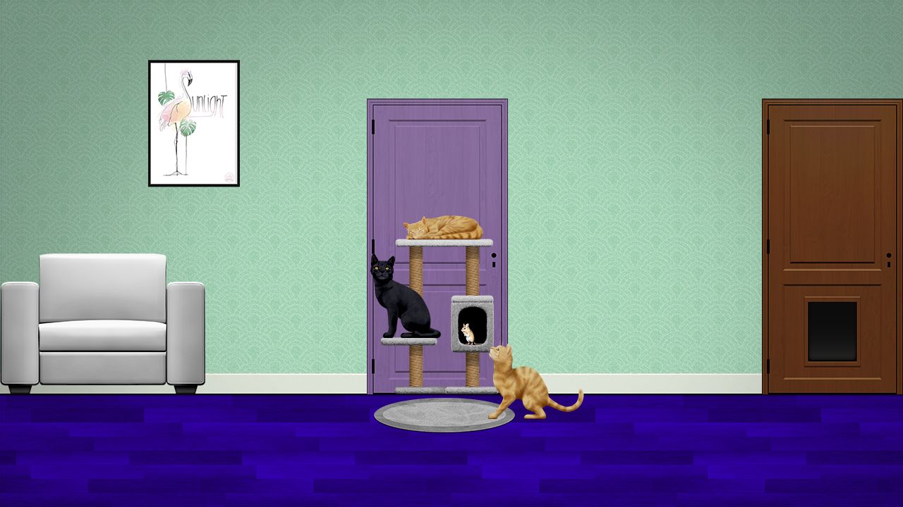 Stubborn cats - Room Escape Game by albatross