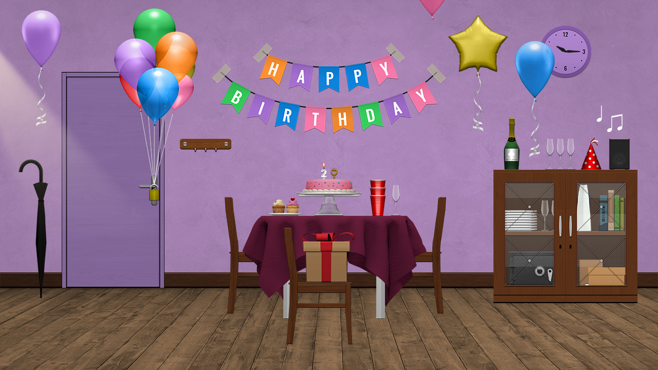 Birthday Party Escape - Room Escape Game by roomescapemaker